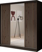 ADRK Furniture Šatní skříň s zrcadlem Ida 200