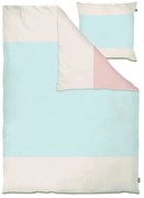 Světle modré prodloužené povlečení na jednolůžko z bavlněného perkálu 140x220 cm Colore – Mette Ditmer Denmark