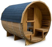BPS-koupelny Finská zahradní sudová sauna panoramatická HYD-7342 210x240, 4-6 osob