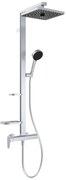Ideal Standard Ceraflow ALU+ - Sprchový set s baterií, 26x26 cm, 2 proudy, stříbrná BE204SI