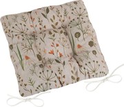 Bellatex Sedák DITA prošívaný 40x40 cm Větvičky Režná,Zelená,Oranžová