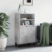 Skříň highboard betonově šedá 60 x 36 x 110 cm kompozitní dřevo