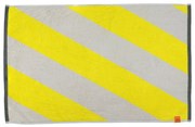 Žlutá koupelnová předložka z bio bavlny 50x80 cm Diagonal – Mette Ditmer Denmark