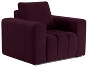 Eltap Křeslo Lazaro 1F Materiál a barva potahu: Mat Velvet 68 - tmavě fialová