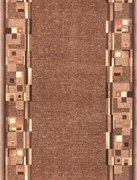 Associated Weavers, Protiskluzový běhoun na míru Bombay 44, šíře 80 cm, hnědá, chodba / předsíň