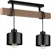 Lustr Lampa Stropní Svítidlo Stropní 025-2PL Dřevo Loft Kuchyně Obývací Pokoj Hala