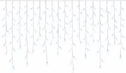 Easy Fix venkovní LED rampouchy, světelné, 300 × 90 cm, ledově bílá, 174 diod, bílý kabel, IP67, prodlužovací