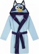 Dětský coral fleece župan Bluey s kapucí a oušky, EU 98