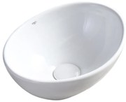 BPS-koupelny Keramické umyvadlo na desku HYD-LO-WH-405 40,5x33 cm, bílé