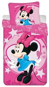 Jerry Fabrics Dětské povlečení 140x200 Minnie Hello povlak na polštář 70x90