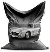 Sablio Sedací vak Mercedes-Benz 300 SL Šedé pozadí - 150x100 cm