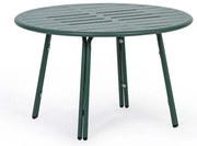 Kovový bistro stůl VENTO, průměr 80 cm, pro venkovní použití, zelená