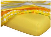 DADKA Jersey prostěradlo tmavě žluté Rozměr 90x200x20 jednolůžko