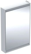 Geberit ONE - Zrcadlová skříňka s LED osvětlením, 60x90x15 cm, panty vpravo, hliník 505.811.00.1