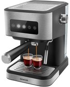 Sencor - Pákový kávovar espresso 1050W/230V černá/matný chrom