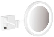 Hansgrohe AddStoris, kosmetické zrcadlo s LED osvětlením, bílá matná, HAN-41790700