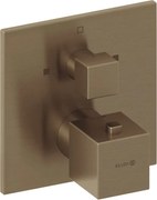 Kludi Decus - Termostatická baterie pod omítku, pro 2 spotřebiče, kartáčovaný bronz 54810N175
