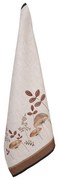 Béžová bavlněná utěrka s houbičkami Little Forest Jewels - 50*70 cm