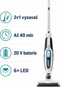 Leifheit Akumulátorový vysavač Regulus PowerVac 2in1 11925