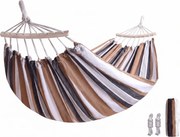 Houpací síť ZENVIO COMFORT 200x80 cm, hnědá + taška zdarma