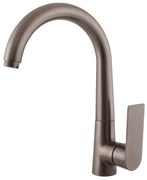 Slezák - RAV Dřezová baterie NIL - NL119.xMGK, Metal Grey kartáčovaná Připojovací hadičky - závit: 3/8"