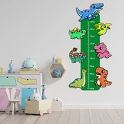 PIPPER. Textilní samolepka na zeď "Dětský metr - Dinosauři"