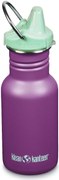Dětská nerezová lahev Klean Kanteen Narrow w/Kid Sippy Cap – fialová 355 ml