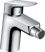 Hansgrohe Logis, páková bidetová baterie 70 s odtokovou soupravou s táhlem, chromová, HAN-71204000