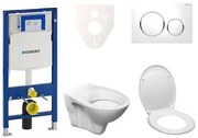 Cenově zvýhodněný závěsný WC set Geberit do lehkých stěn / předstěnová montáž + WC Ceramia S-Line Pro 111.300.00.5ND4