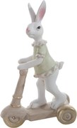 Velikonoční dekorace FIG 157D zajíc na koloběžce