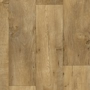 Beauflor, PVC podlaha - lino Texalino Supreme 7801 Valley Oak - dub, na míru, šíře 5m, hnědá, filc, chodba / předsíň