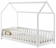 Legno Dětská postel ve tvaru domku Hano bílá Rozměr (cm): 80x180