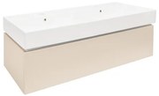 Koupelnová skříňka s umyvadlem SAT Feel 120x30x46 cm pískově béžová mat SATFEEL120BEU2
