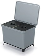 Odpadkový koš, 2 x 23 l, šedá