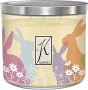 Bunnies & Flowers – Kringle Candle – vonná svíčka se 3 knoty