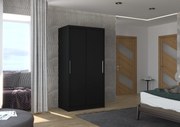 ADRK Šatní skříň posuvná ASTEN B 100, černá