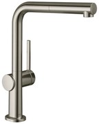 Hansgrohe M54, dřezová baterie Talis s výsuvnou koncovkou, sBox, vzhled nerezový 72809800