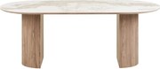 Jídelní stůl s deskou v dekoru mramoru 100x210 cm Athens – House Nordic