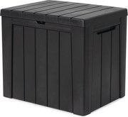 Tmavě šedý plastový zahradní úložný box Urban – Keter