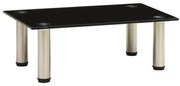 322758 TV Stand Black 40x35x17 cm Tempered Glass