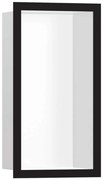 Hansgrohe XtraStoris Individual - Výklenek do stěny s designovým rámem, 30x15x10 cm, matná bílá/matná černá 56096670