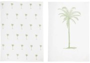 Set bavlněných kuchyňských utěrek Palm Tree - 2 ks Bloomingville