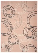 Alfa Carpets, Kusový koberec Circles powder pink, 80x150, růžová, chodba / předsíň