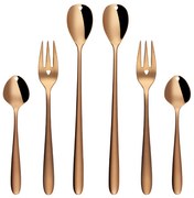 Dárková sada se srdcem 6 ks růžové zlato - Love Cutlery - 116445