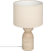 Stolní lampa s travertinovým podstavcem ERIN, Ø 28 x 47,5 cm