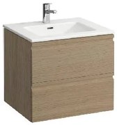 Laufen Pro S - Skříňka s umyvadlem, 60x50 cm, 2 zásuvky, světlý dub H8619614791041