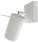 Bodové svítidlo Ring, 1x bílé kovové stínítko, (možnost polohování), vypínač