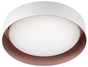Linea Light 8293 Crew_2, stropní svítidlo s bílo-měděným límcem, 17W LED 3000K, prům. 33cm