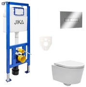 Cenově zvýhodněný závěsný WC set Jika do lehkých stěn / předstěnová montáž+ WC SAT Brevis SIKOJSW2