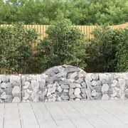 Klenutý gabionový koš 200 x 30 x 60/80 cm pozinkované železo 153483